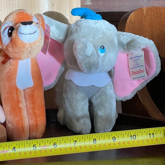 Disney | Toys | Vintage 8s Disney Dumbo Plush Stuffed Animal 8 Walt ...